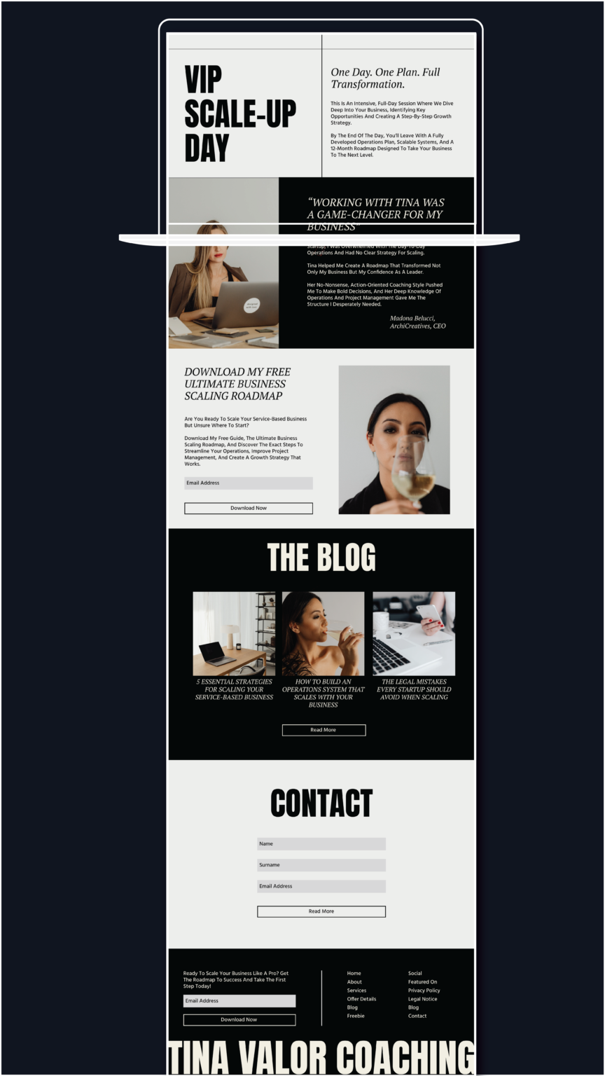 BUSINESS COACH STRATEGY & WEBSITE DESIGN - blog.tamarbenashvili.design